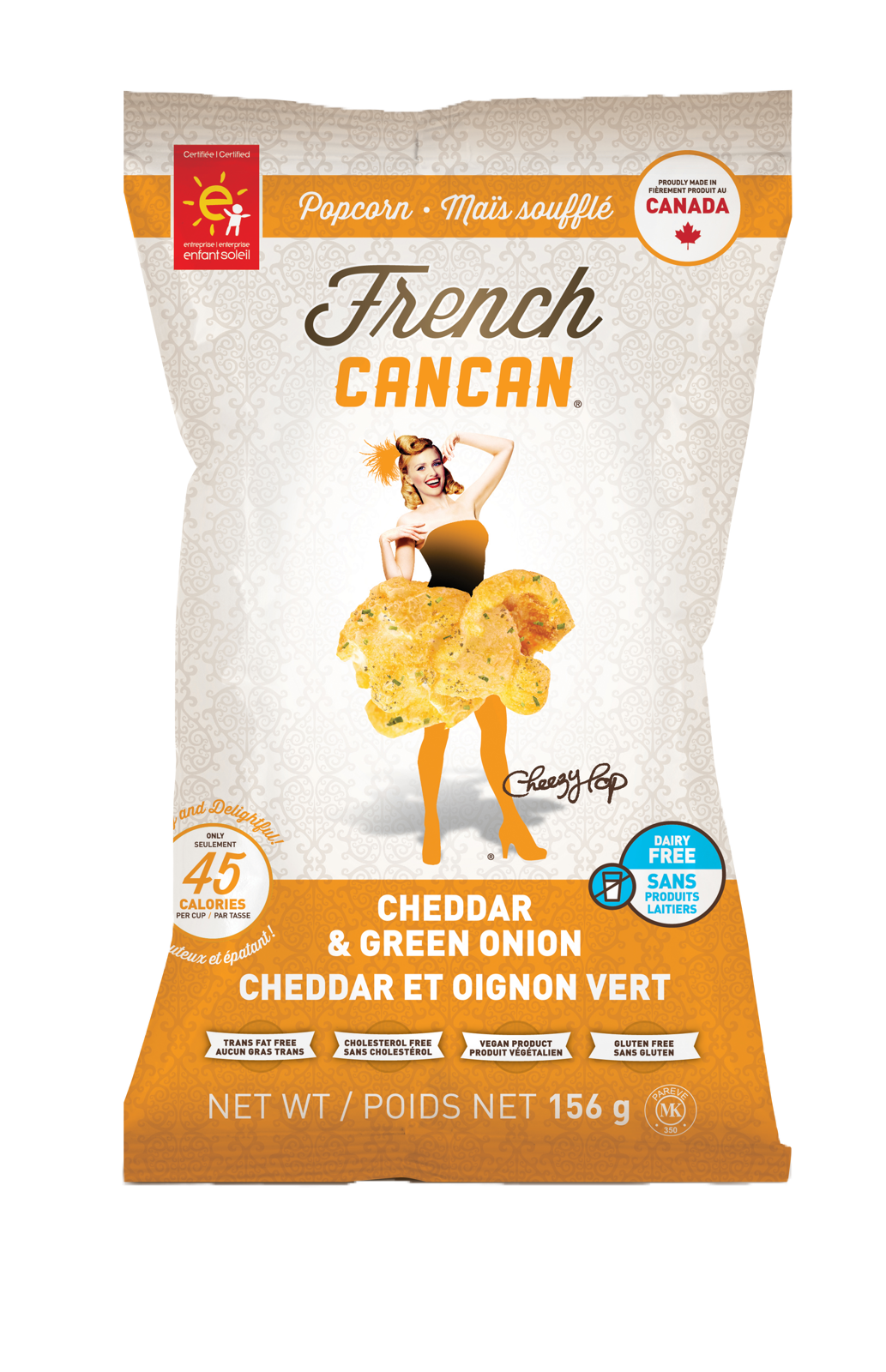 Cheddar & Green Onion (156g) – French Cancan Popcorn