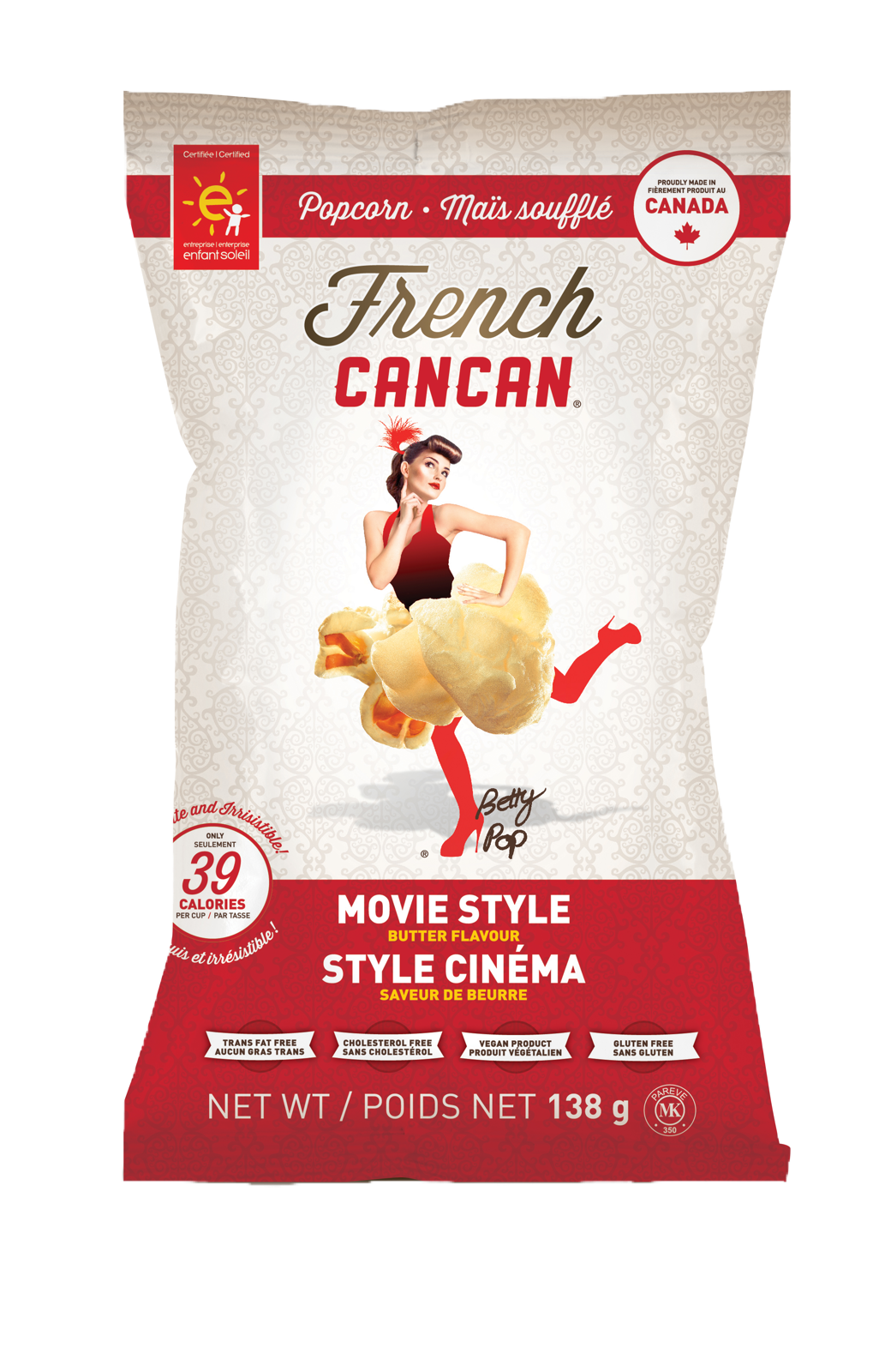 Movie style (138g) – French Cancan Popcorn